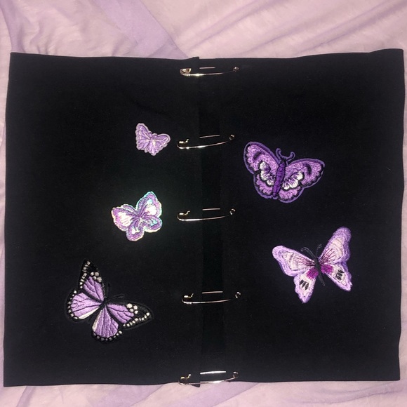 Tops | Purple Butterfly Tube Top | Poshmark